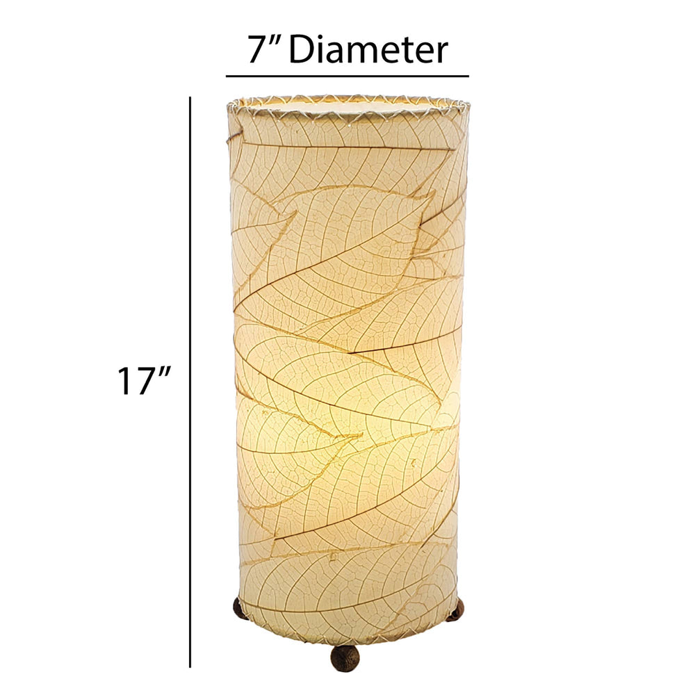 Cocoa Leaf Cylinder Lamp - 16" – Shop Kizuri