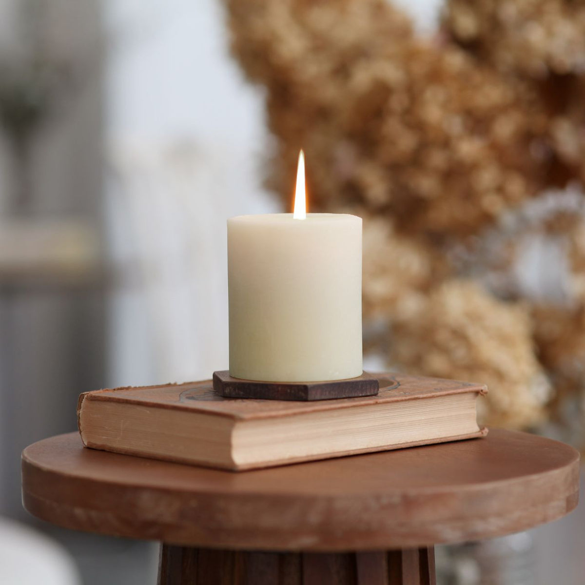 Beeswax Pillar Candles - Short – Shop Kizuri